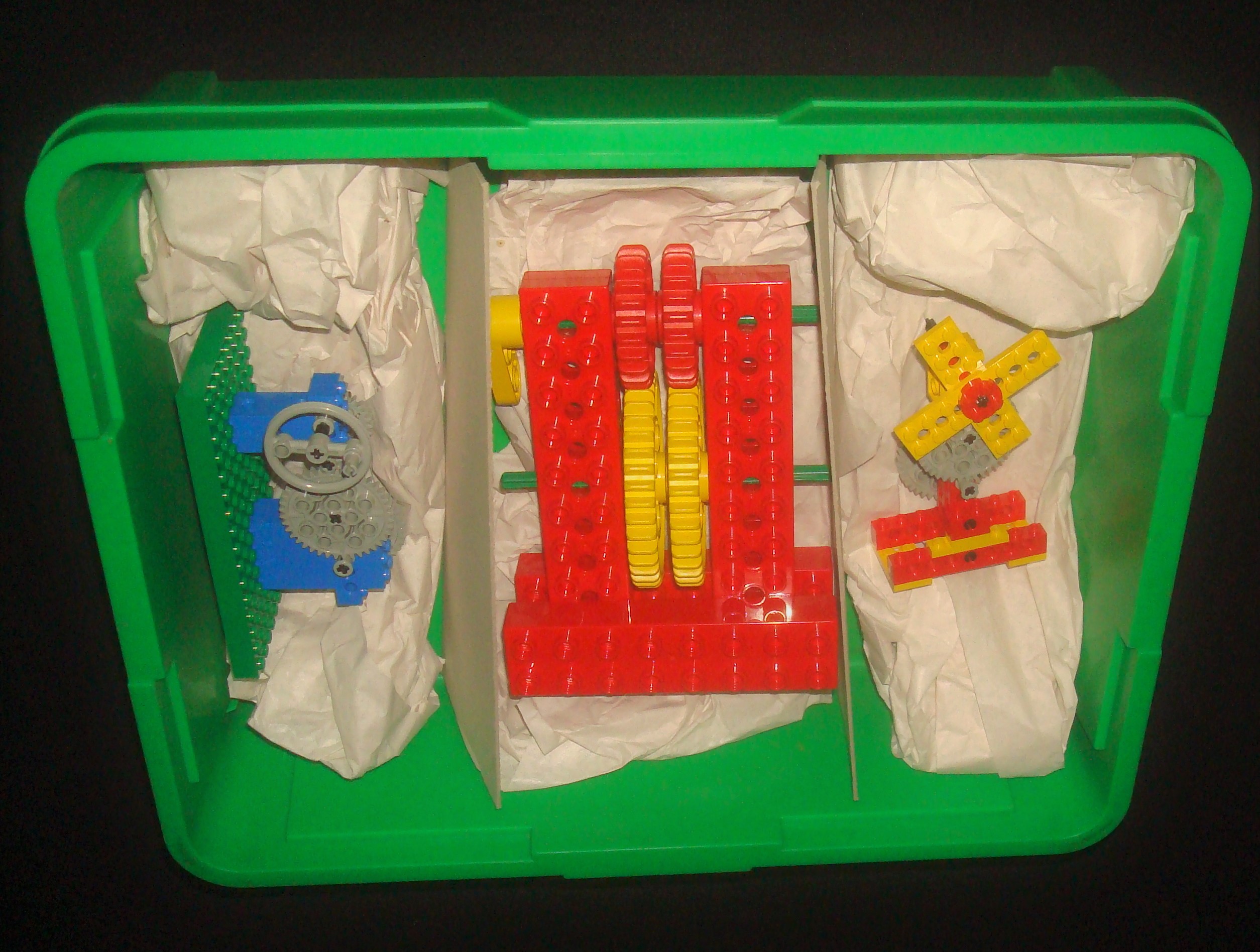 Glued LEGO DACTA Models